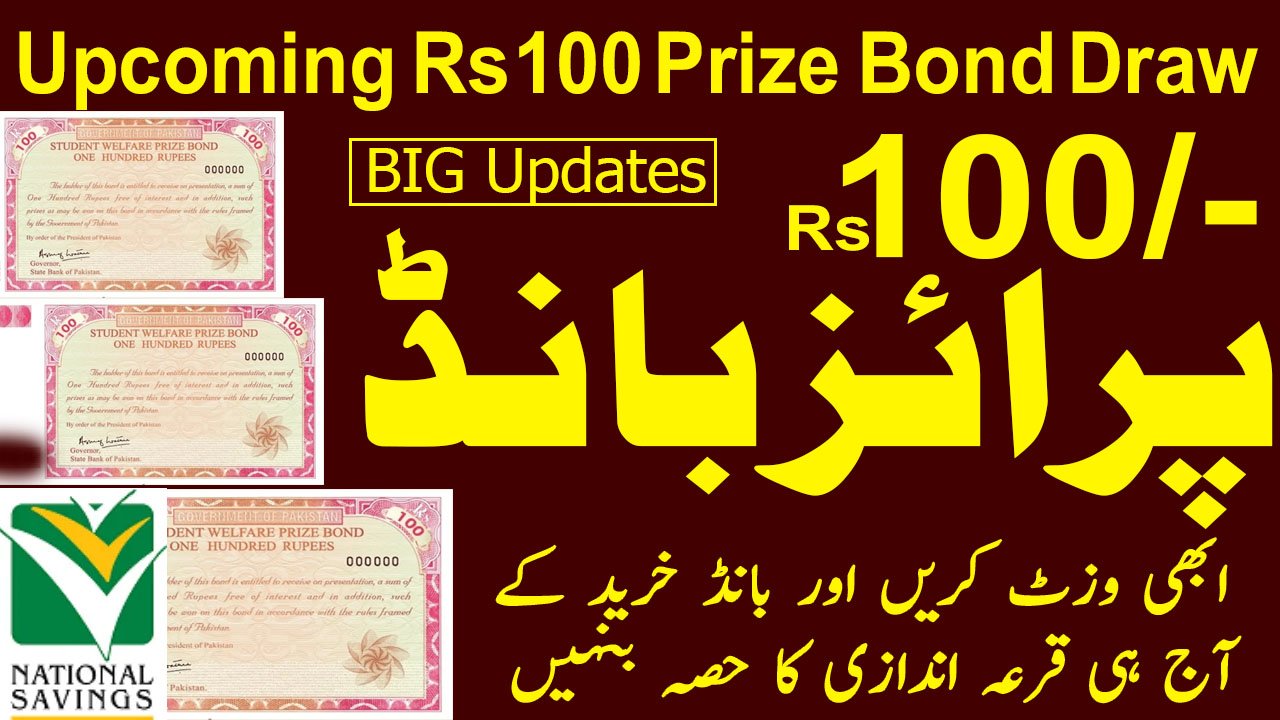 Upcoming Rs 100 Prize Bond Draw in May 2025 Check Now